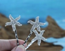 Popular items for starfish hair pin on Etsy