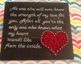 String art heart | Etsy