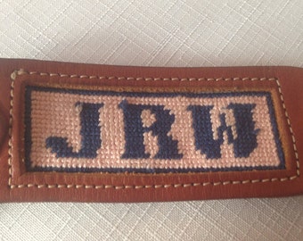 Monogram needlepoint | Etsy