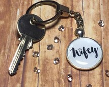 Unique wife keychain related items | Etsy