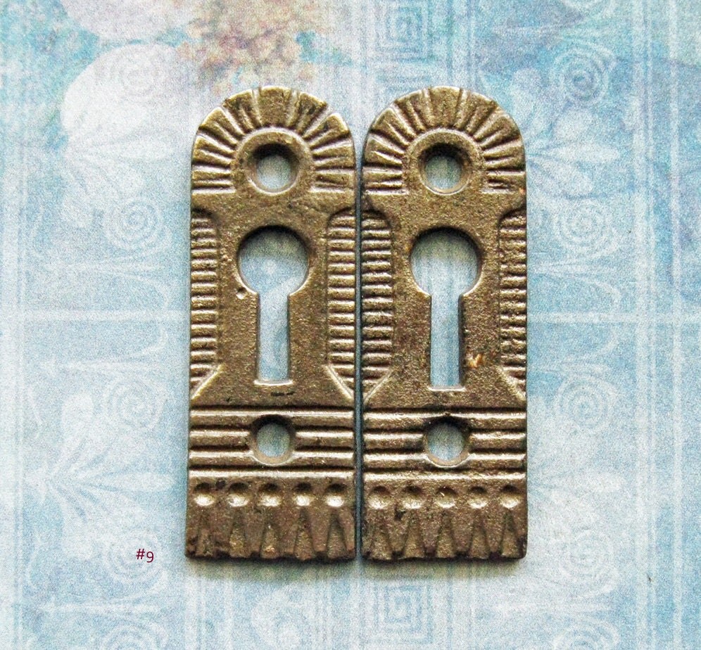 Gothic Black Escutcheon Eastlake Antique Victorian Furniture Keyhole ...