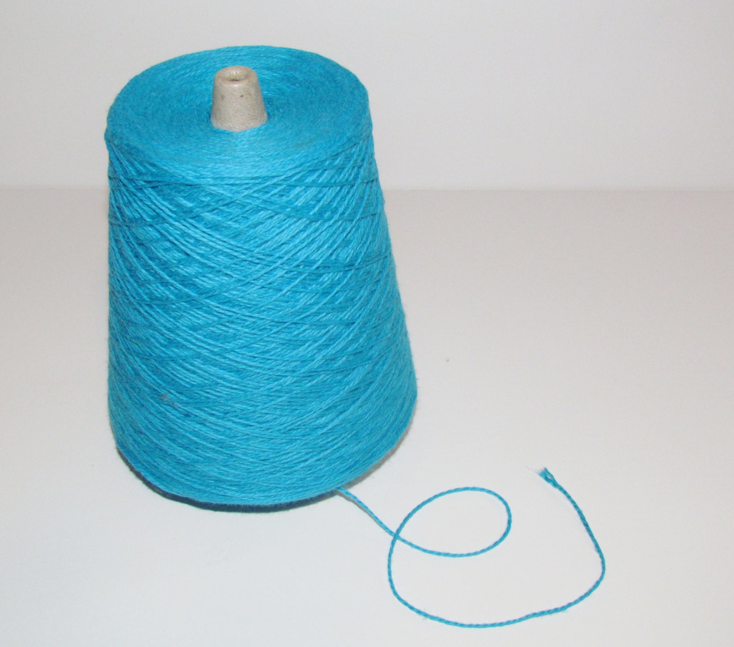 Turquoise 4/2 Cotton Yarn Cone BPyarns 100% cotton by BPyarns