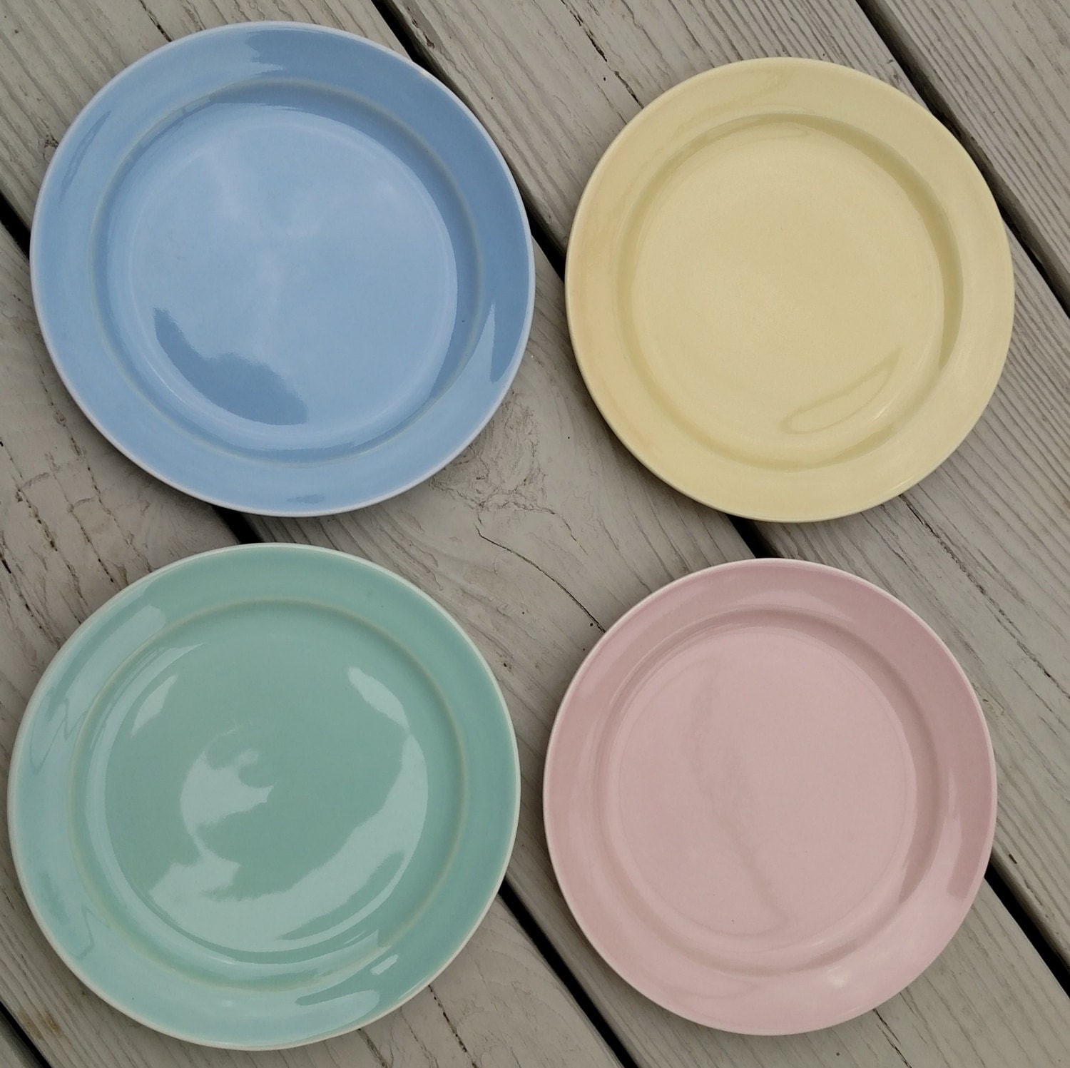 4 Vintage Lu-Ray Bread & Butter Plates – Haute Juice