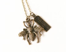 Popular items for queen bee necklace on Etsy