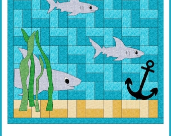 Ocean quilt pattern | Etsy