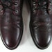 Justin mens 12 D lacer cowboy boots burgundy western ropers