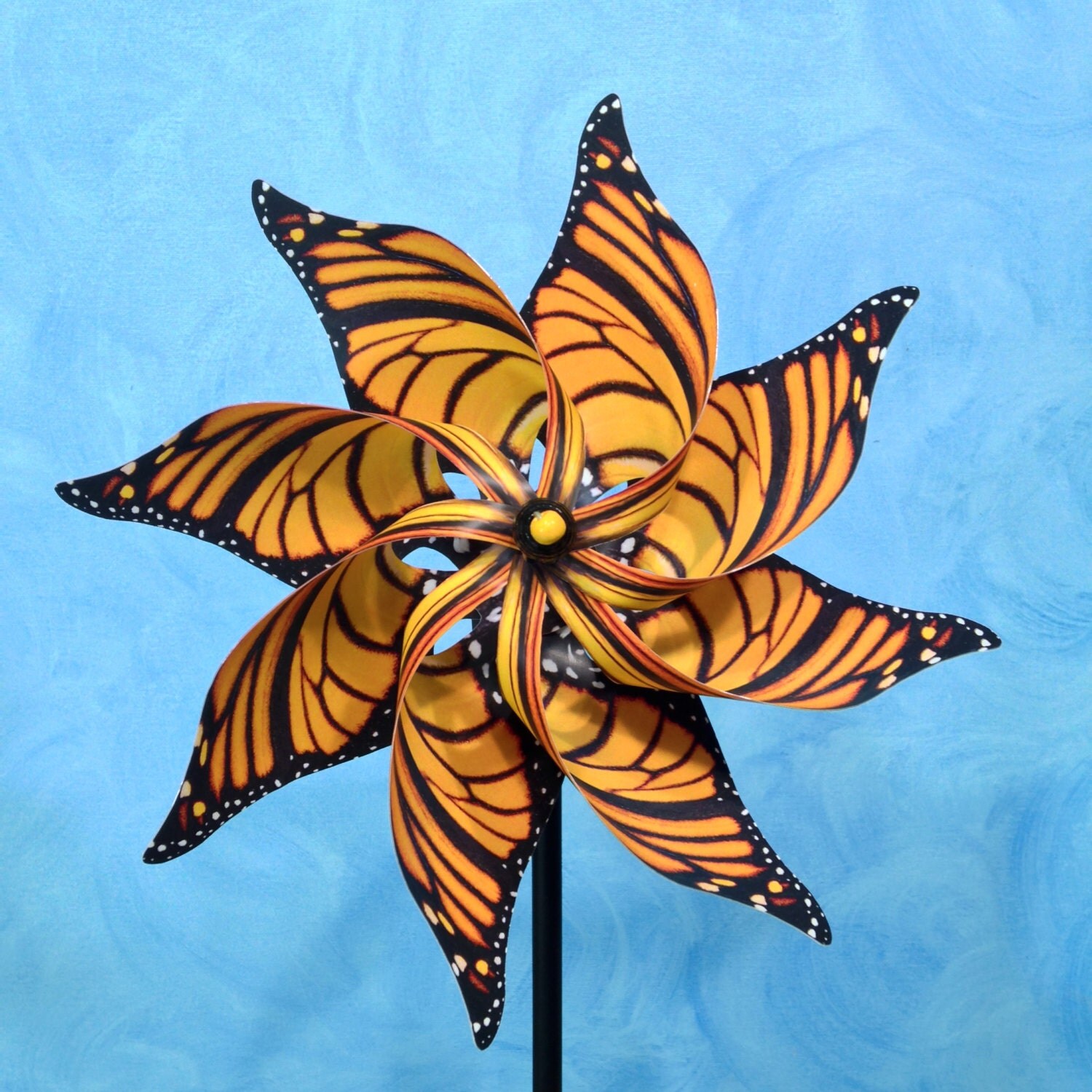 Monarch Pinwheel Spinner Whirligig Windmill