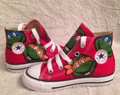Custom Hand Painted Vans Converse & TOMS shoes by KivadenoCustoms