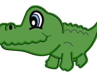 Alligator applique | Etsy