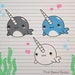 Chibi Narwhal Stickers and Magnets