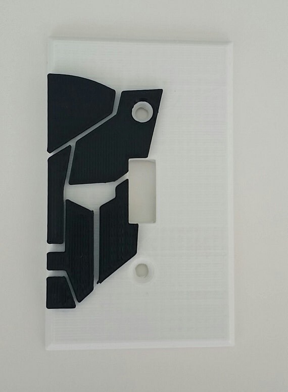 Autobot Transformer Light Switch Cover 3D Printed Complete
