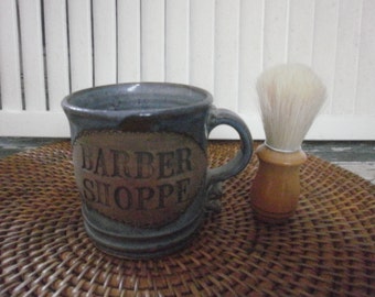 Pottery shaving mug | Etsy
