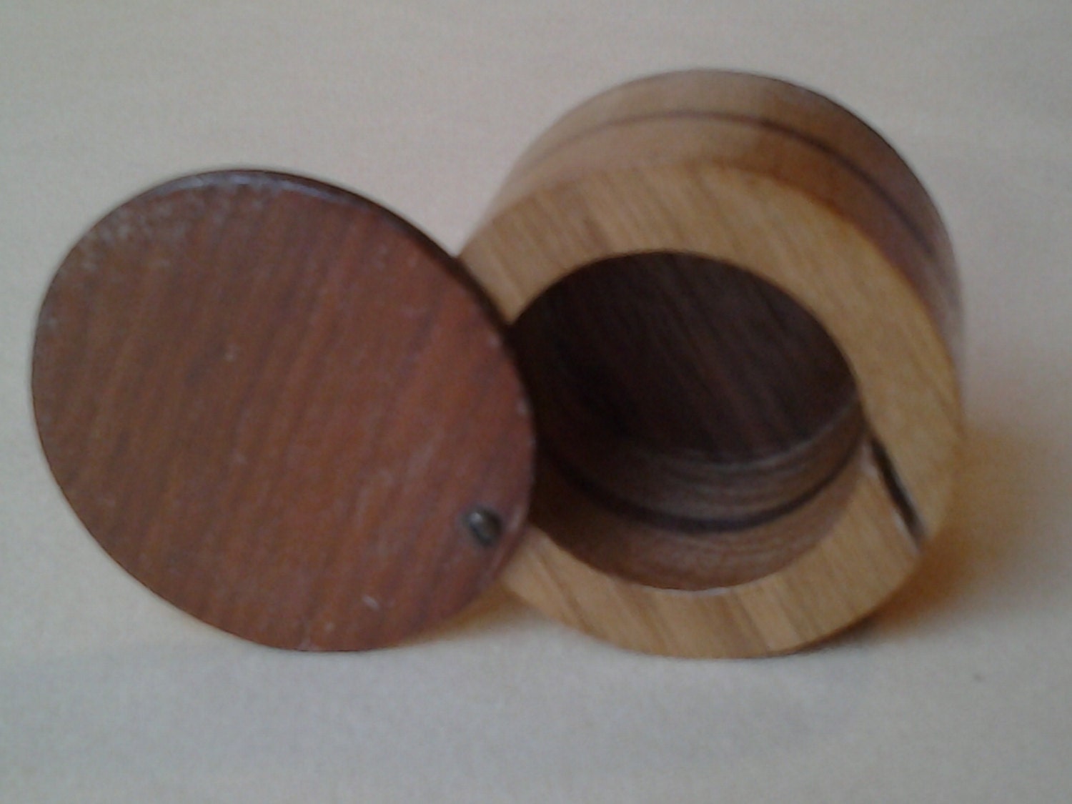 Vintage Round Wood Box ~ Hand Made ~ 1990’s ~ Bent Wood ~ Small ...