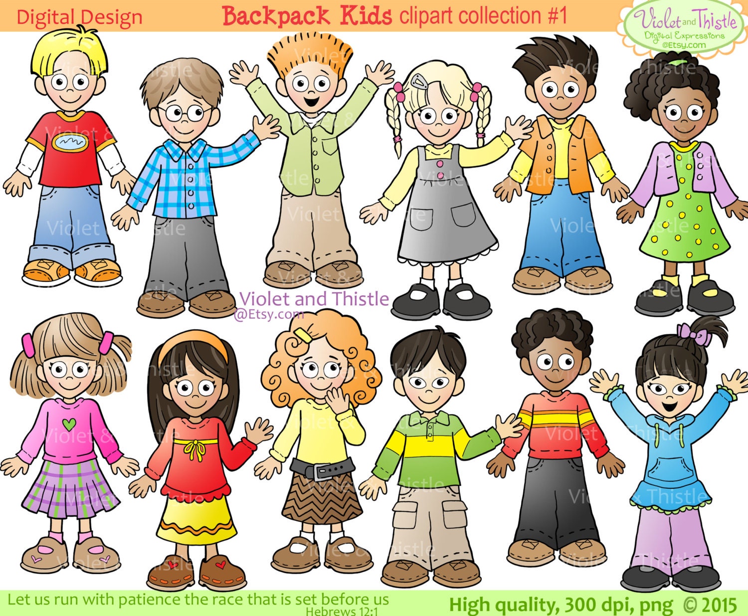 Kids Clipart Kids Clip Art Children Clip art Kids School
