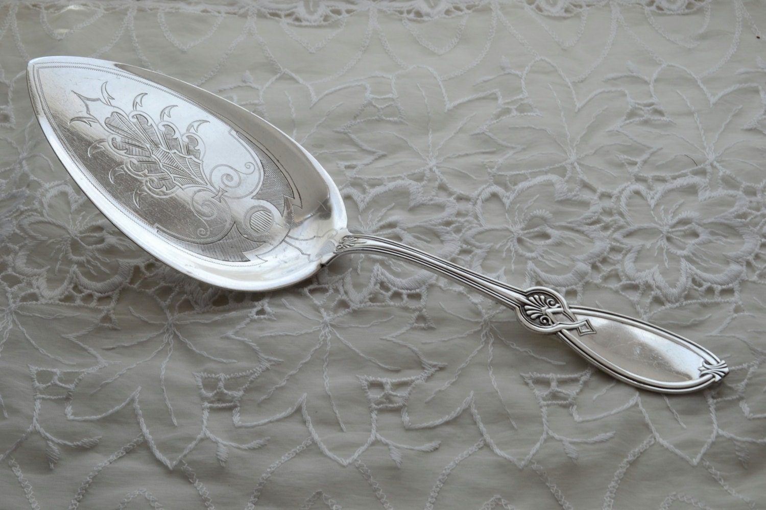 Antique Vintage 1847 Rogers ROMAN Server c.1865 Silverplate Serving ...