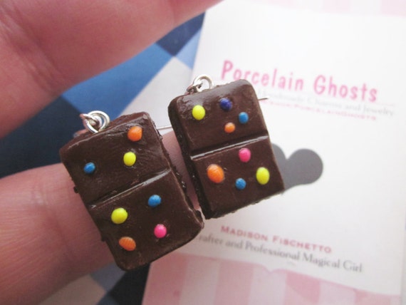 Items Similar To Cosmic Brownie Polymer Clay Earrings Cute Earrings