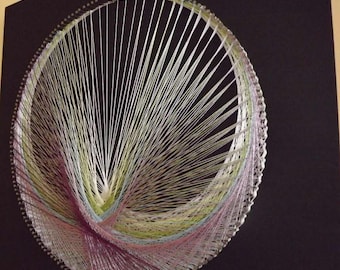 Abstract string art | Etsy