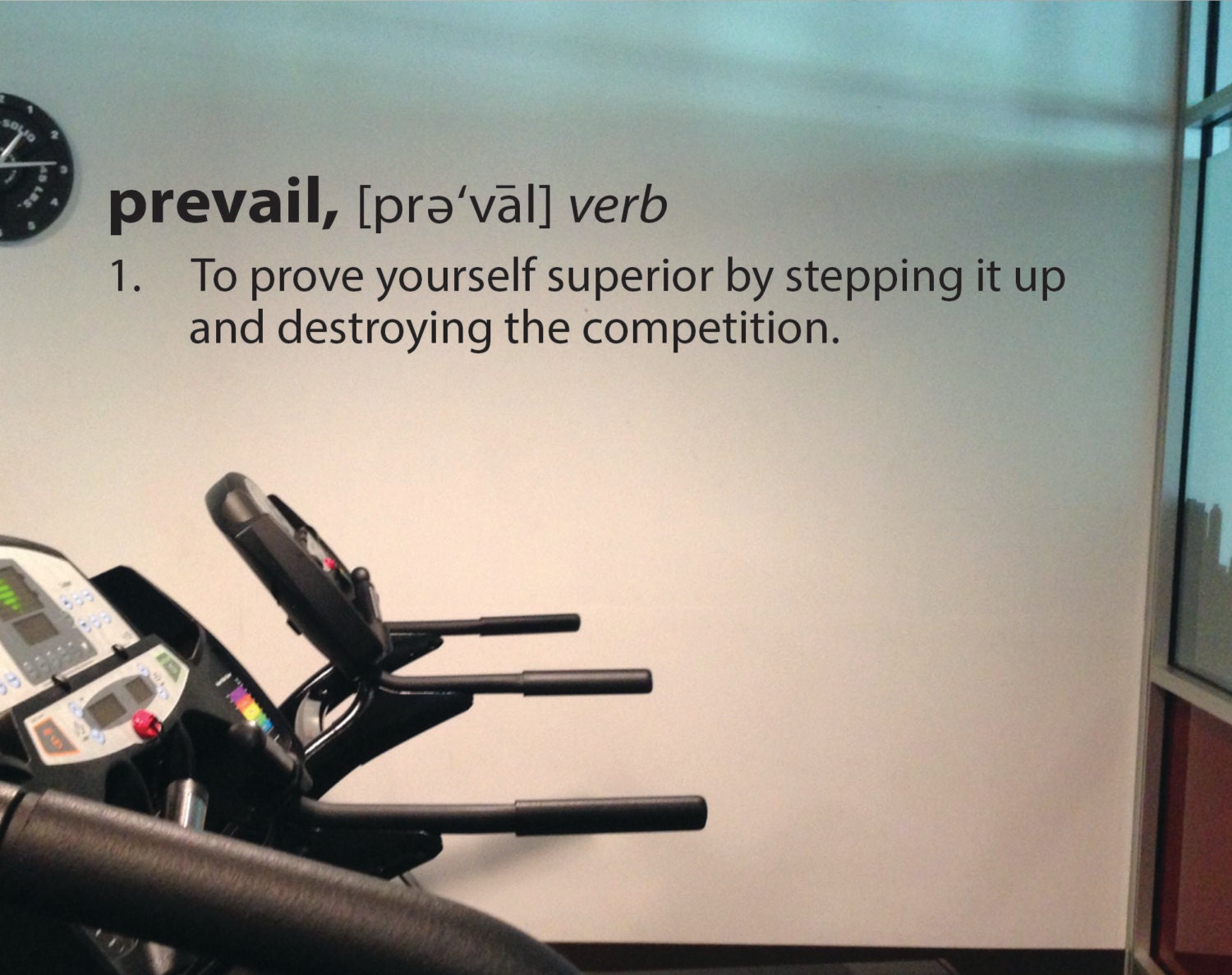 Prevail Definition Wall Decal Motivational Quote for Office
