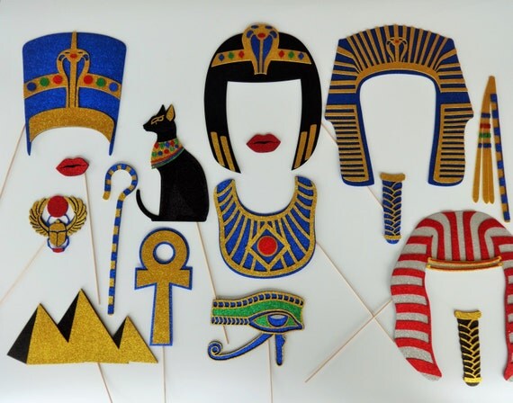 Egyptian King Tut Photo Booth Props walk like a Egyptian