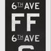 Subway Sign : New York Subway Sign Art F Train print poster
