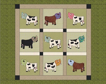 Cow quilt | Etsy