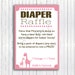 Items similar to Printable DIY Bow Tie Diaper Raffle Invitation Inserts ...