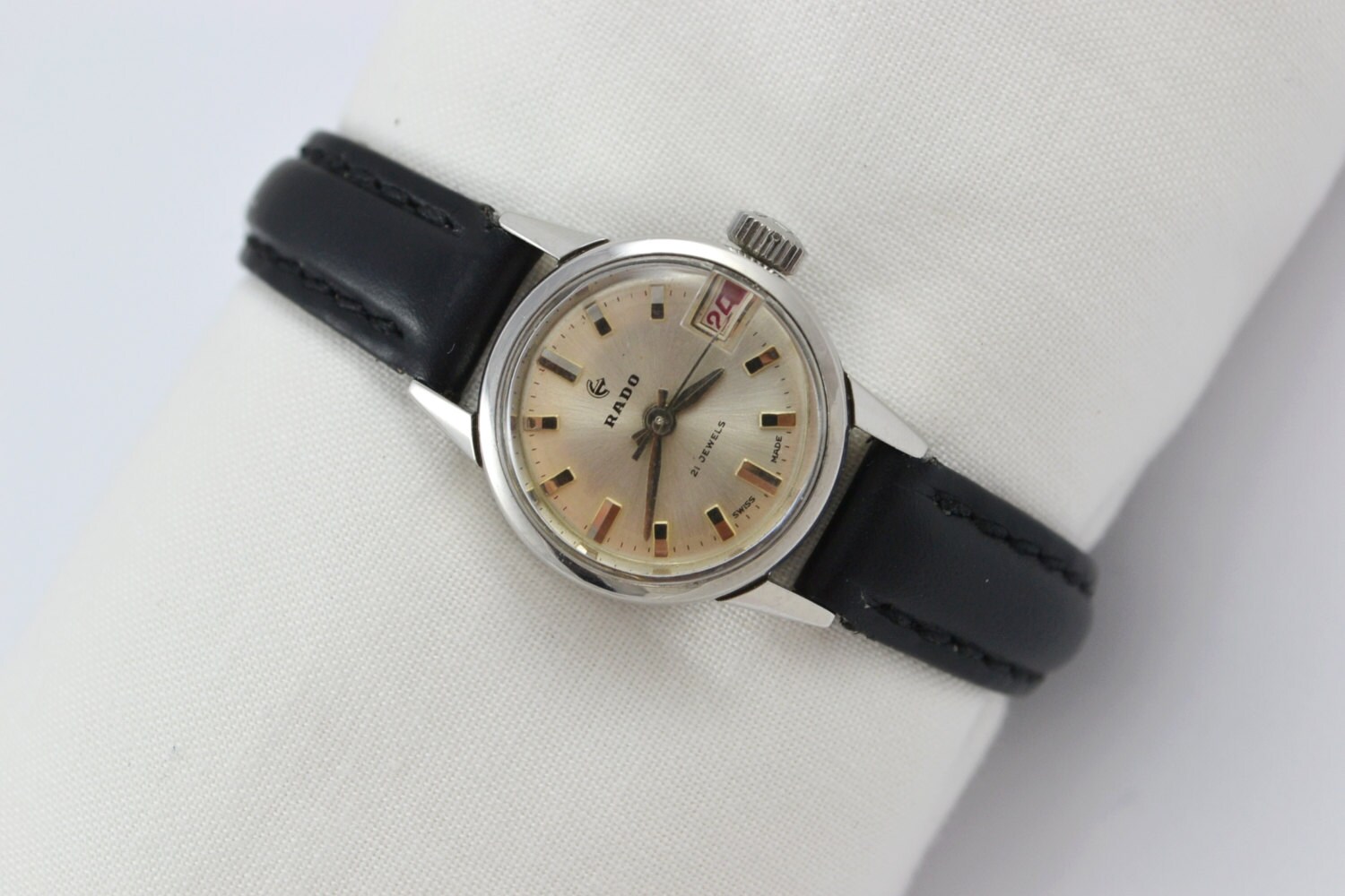 Vintage Rado Stainless Steel Hand Wind Ladies Petite Watch 463 – Make ...