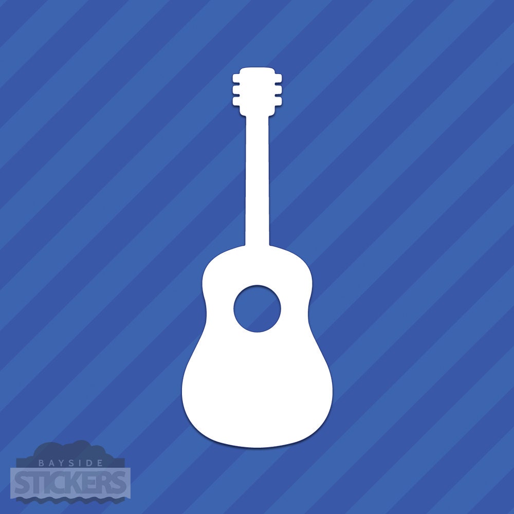 Acoustic Guitar Vinyl Decal Sticker