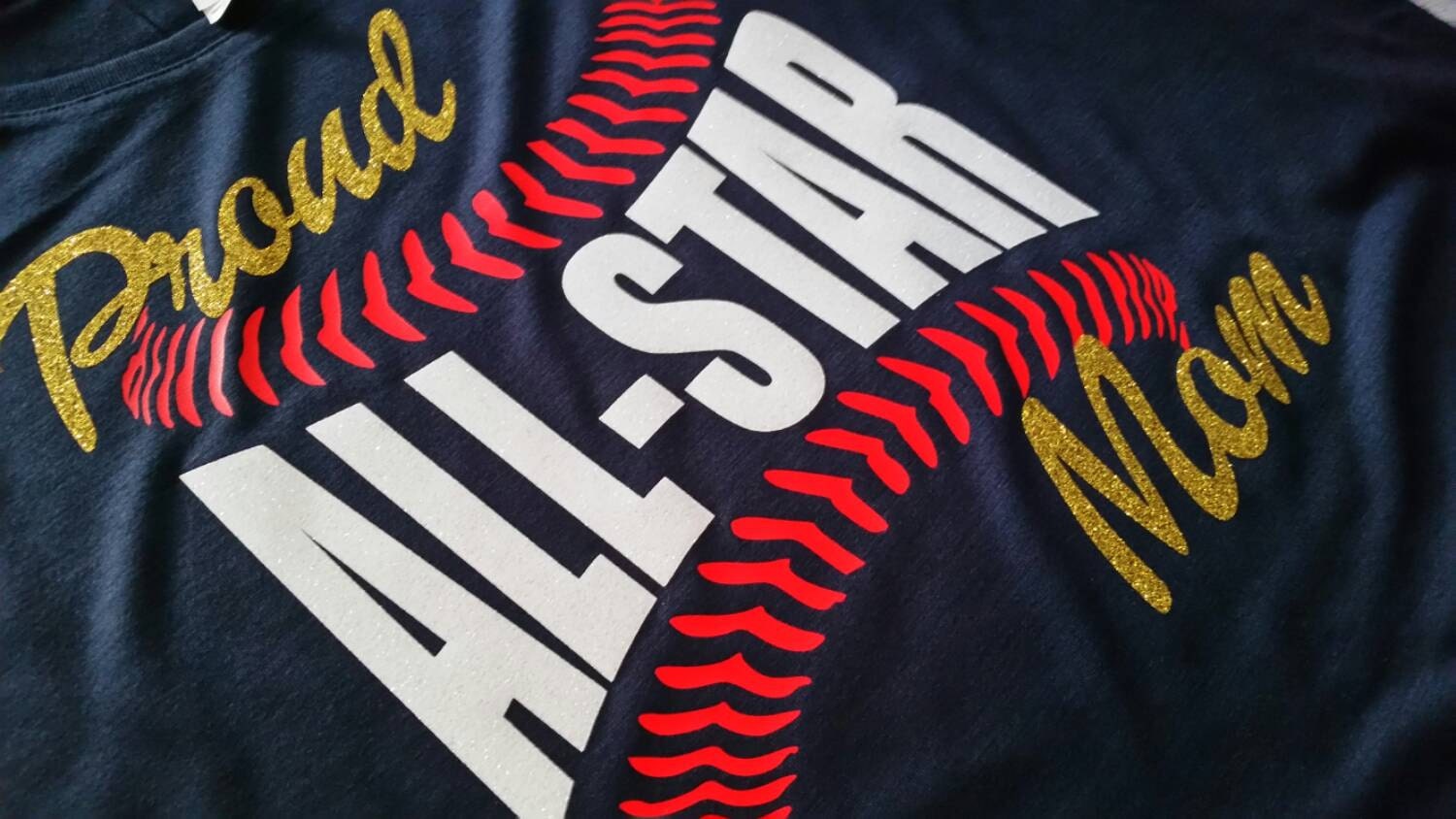All Star baseball mom shirt: loose fit t-shirt dolman style