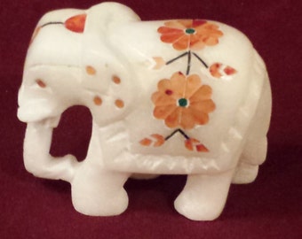 Alabaster elephants | Etsy