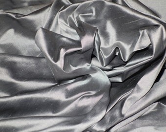 Grey silk fabric | Etsy