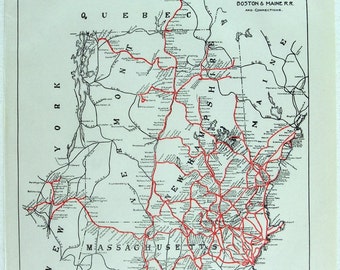 Maine railroad | Etsy