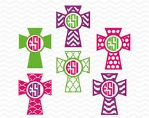 Popular items for cross monogram on Etsy