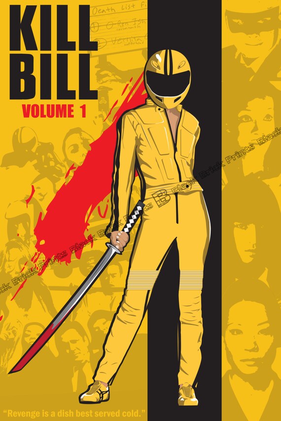 Kill Bill Limited Edition Movie Poster Blood by BlackBrickPrints