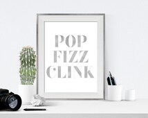 Popular items for pop fizz clink sign on Etsy