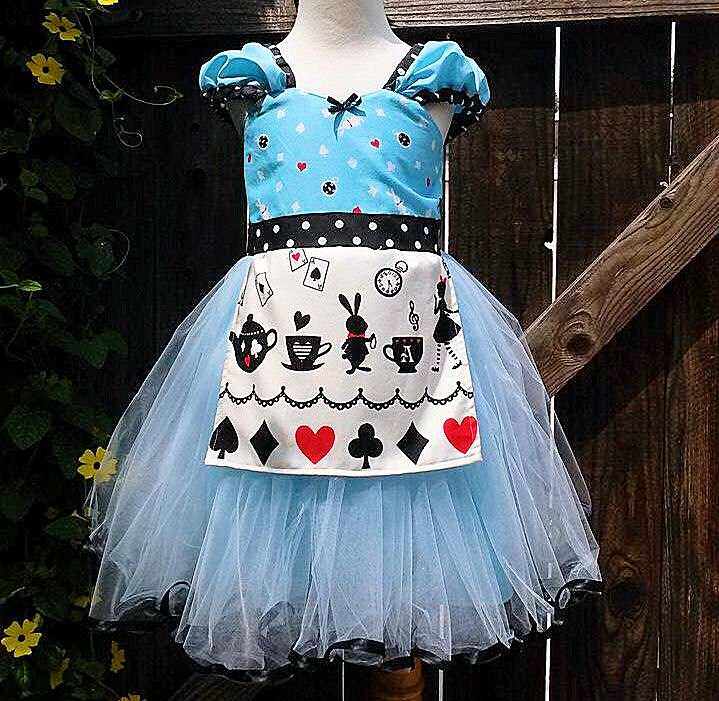 Alice In Wonderland Dress Retro Apron Dress By Loverdoversclothing