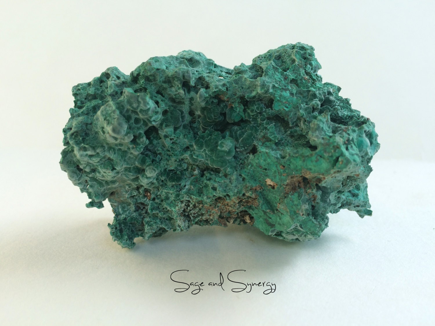 Raw Rough Malachite Specimen New Mexico Table Top Altar Decor