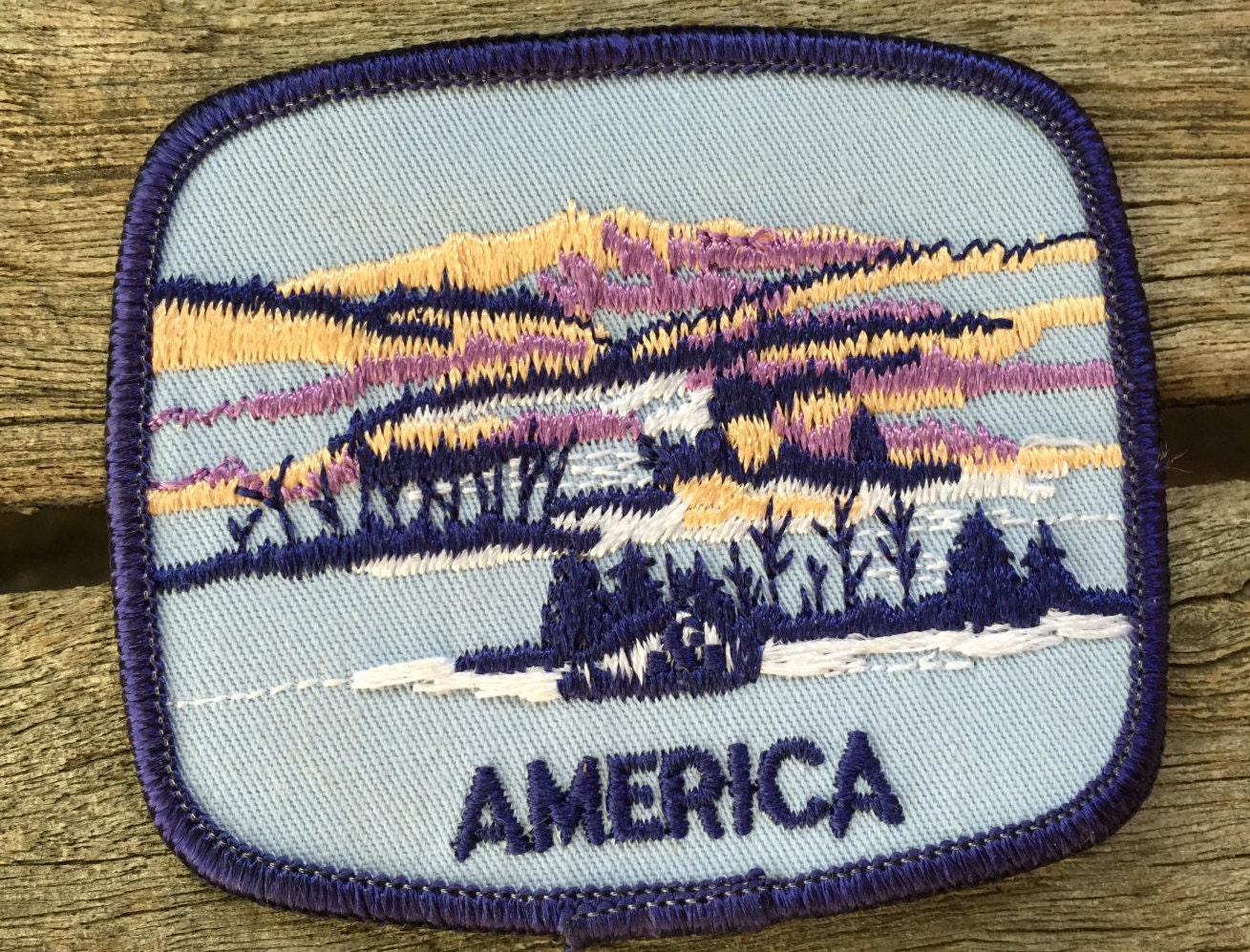 America Vintage Travel Patch by Voyager