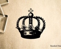 Unique crown rubber stamp related items | Etsy