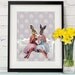 Rabbit Chat Art Print Wall Decor Wall Art Wall by LoopyLolly