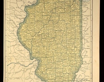 1930s map chicago | Etsy