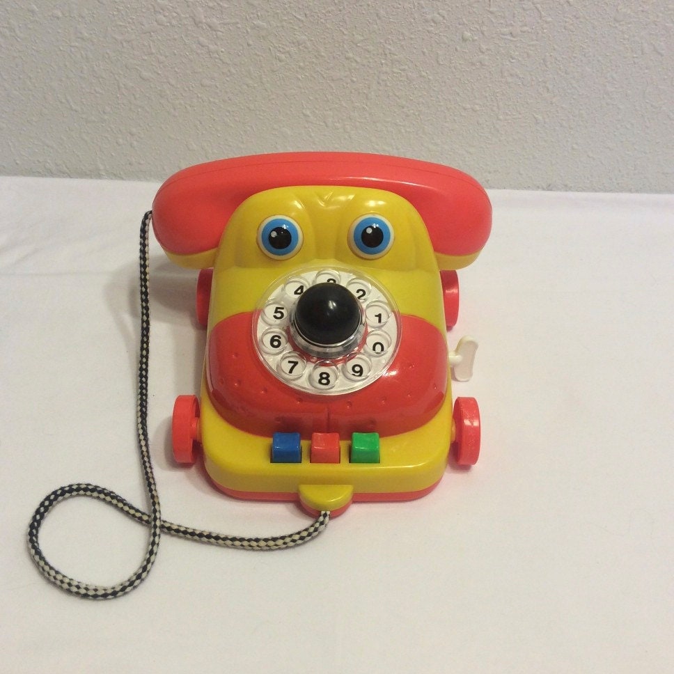 Vintage 1979 Blue Box Toy Phone. Vintage Play by AnticoNovum