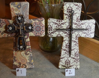 Decoupage cross | Etsy