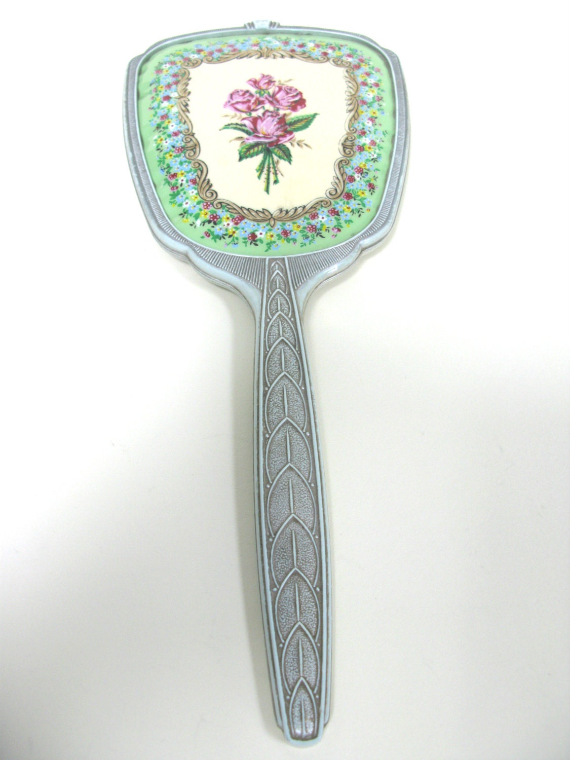 Vintage Mirror – Long Handled Mirror – Ladies Vanity Mirror – Dressing ...