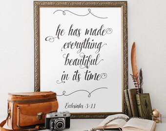 Scripture art wall decor Bible verse by TwoBrushesDesigns on Etsy