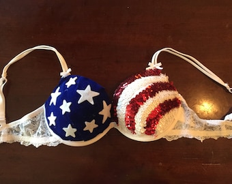 Flag bra | Etsy