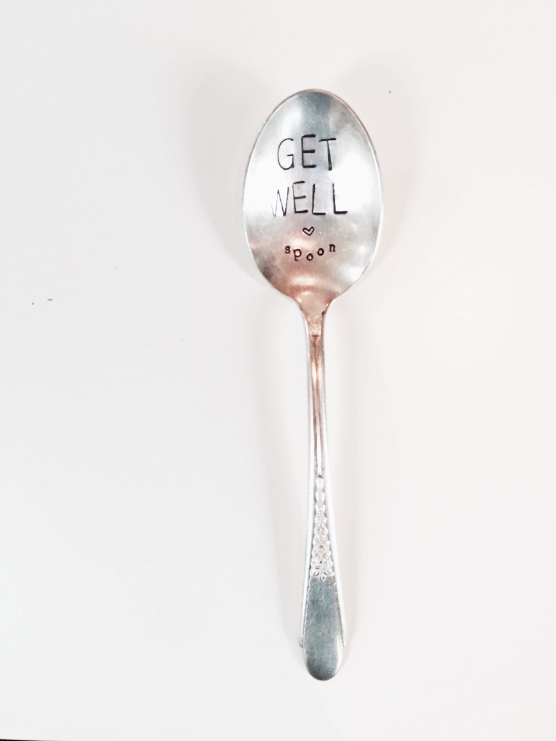 Get Well Spoon Stamped Silver Spoon Get Well by SweetThymeDesign
