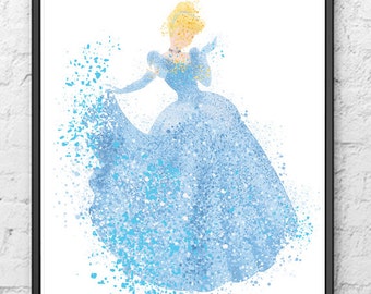 Cinderella wall art | Etsy