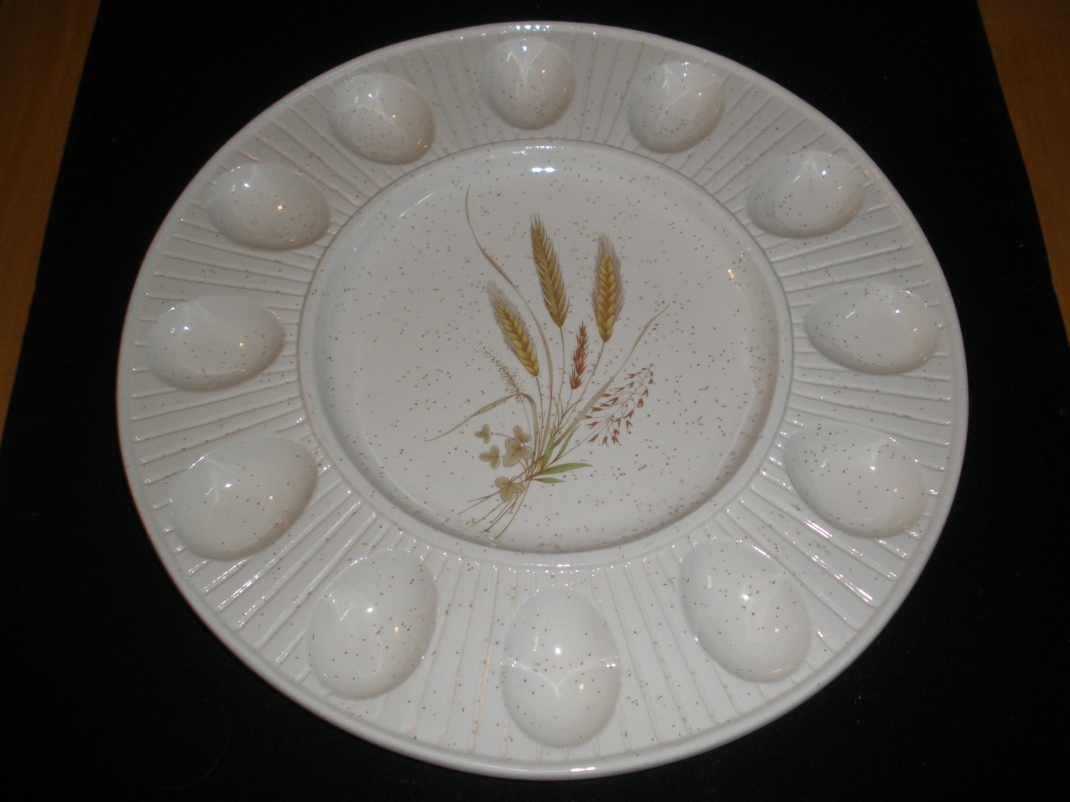 Deviled Egg Server Treasure Craft Pottery Ceramic Vintage 1950’s Dining ...