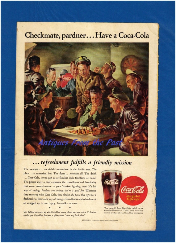 1945 World War II Magazine Ad WW2 American by Antiquesfromthepast